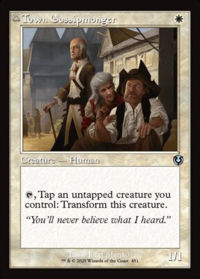 MTG Magic the Gathering Town Gossipmonger (451/612) Innistrad ...