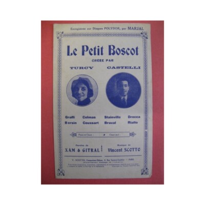 The Klein Boscot Vincent Scotto Chanson 1912 | eBay.de