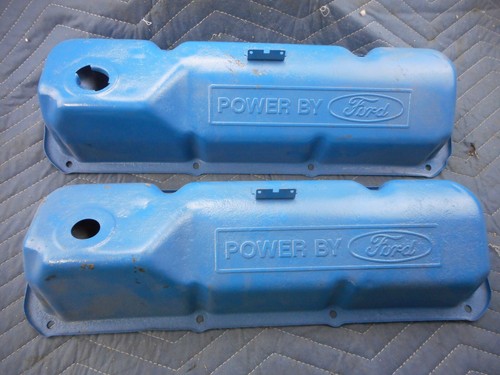 OEM 1970 71 Ford 351C Valve Rocker Covers Power By Ford Mustang Cougar ...