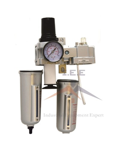 3/4" Compressed Air Moisture Filter Regulator Oiler Separator ...
