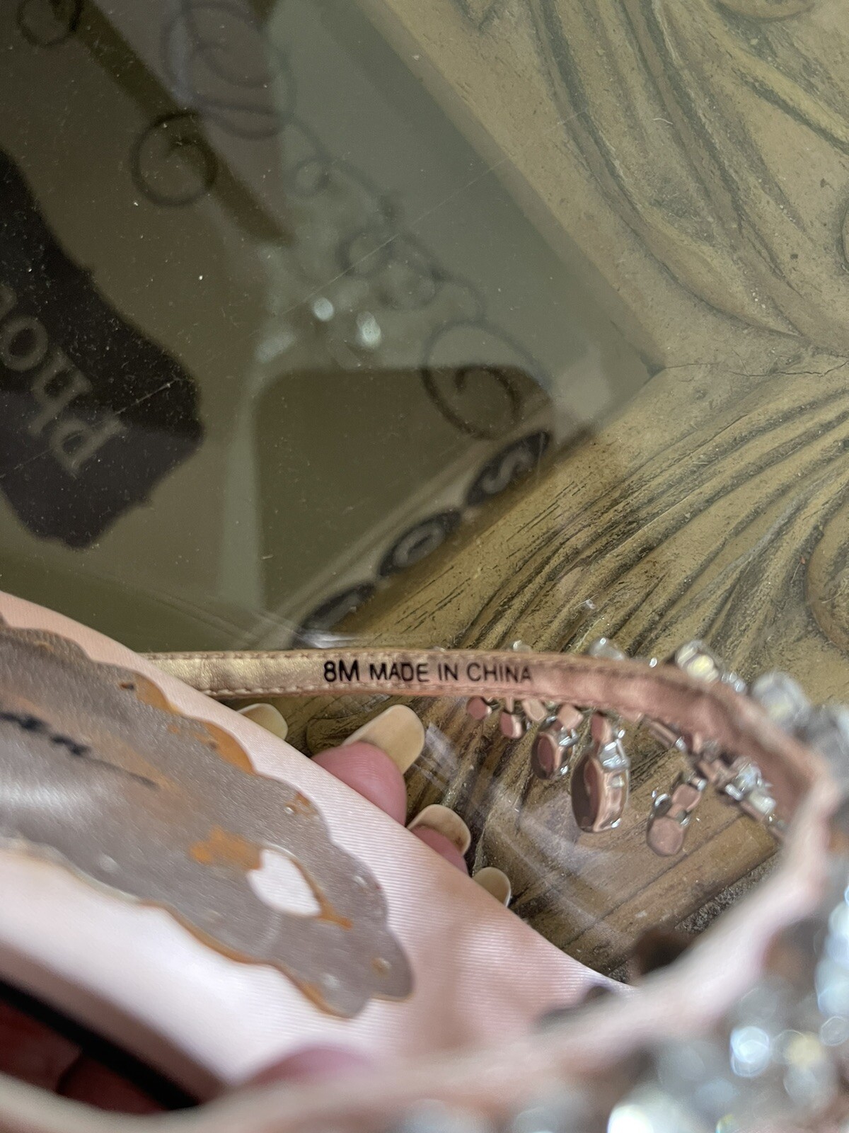 Beverly Feldman Blush & Crystal ‘Beverly Feldman’ Diana Shoes!! Size 8 ...