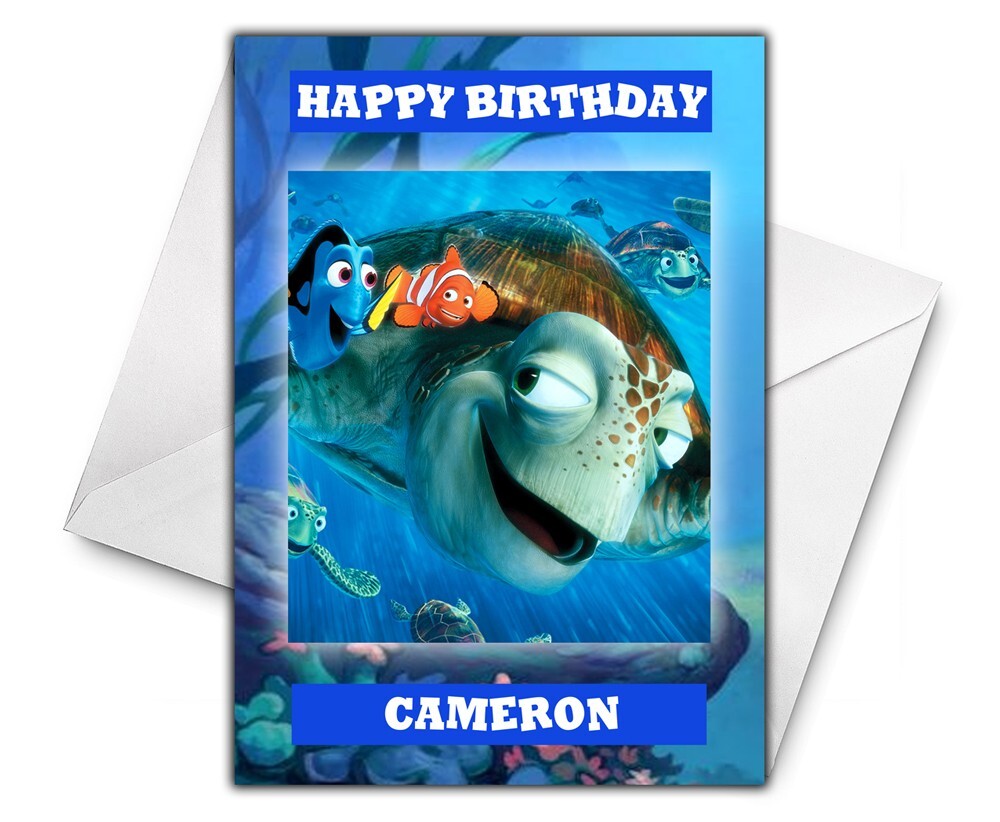 Finding Nemo Birthday Card Free Printable Finding Nemo Birthday