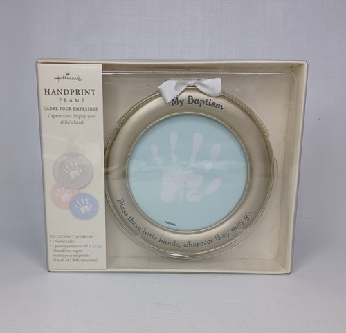 Hallmark My Baptism Handprint Frame Hanging Frame Paint Papers 5.5 ...