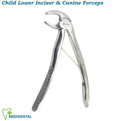 Child Tooth Extraction Lower Incisor & Canine Forceps, Dental Oral ...