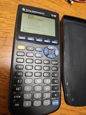 TI-89 Graphing Calculator HAS SCRATCH ABOVE DISPLAY Texas Instruments ...