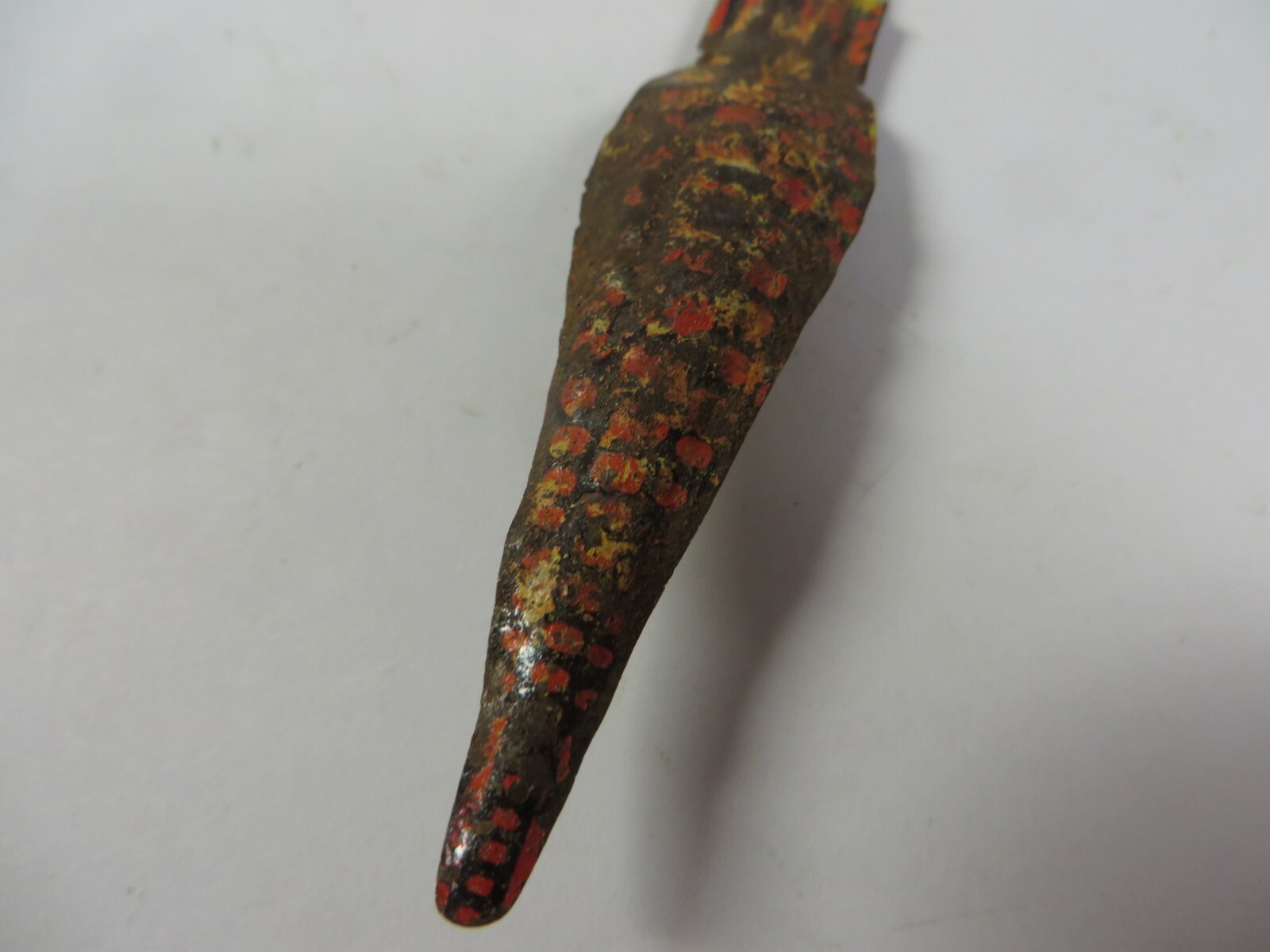 Vintage ALLIGATOR SHAPED Clicker Noisemaker Metal Tin Toy w/ JAGGED ...