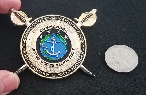 RARE 4 Star Admiral & CPO US Pacific Fleet USPACFLT Chief Petty ...