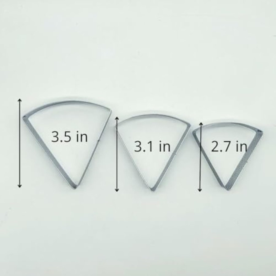 Scone Cutter Set of 3 (2.7, 3.5, 4.3 Inch) – Stainless Steel Fan-Shape ...