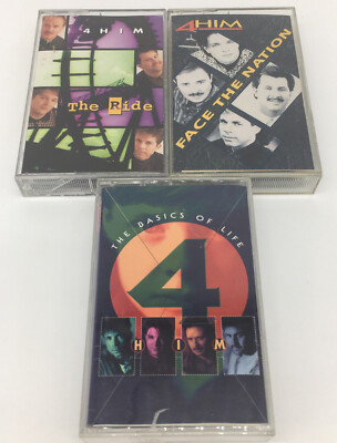 4Him Cassette Lot Of 3 - The Ride Face The Nation Basic of Life ...