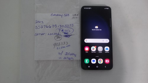Samsung Galaxy S23 5G SM-S911U Phantom Black 128GB (T-Mobile) Clean ...