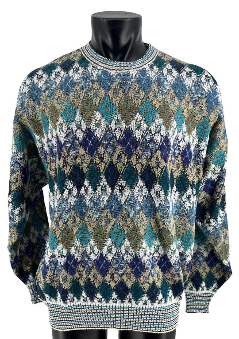 NWOT CT SWEATER Mens Multicolor Pullover Knit Vintage LARGE | eBay
