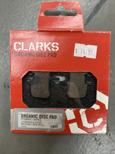 Clarks Organic Disc Brake Pads/Shoes - promax/hayes Mech mx 4mag hfx 9 ...