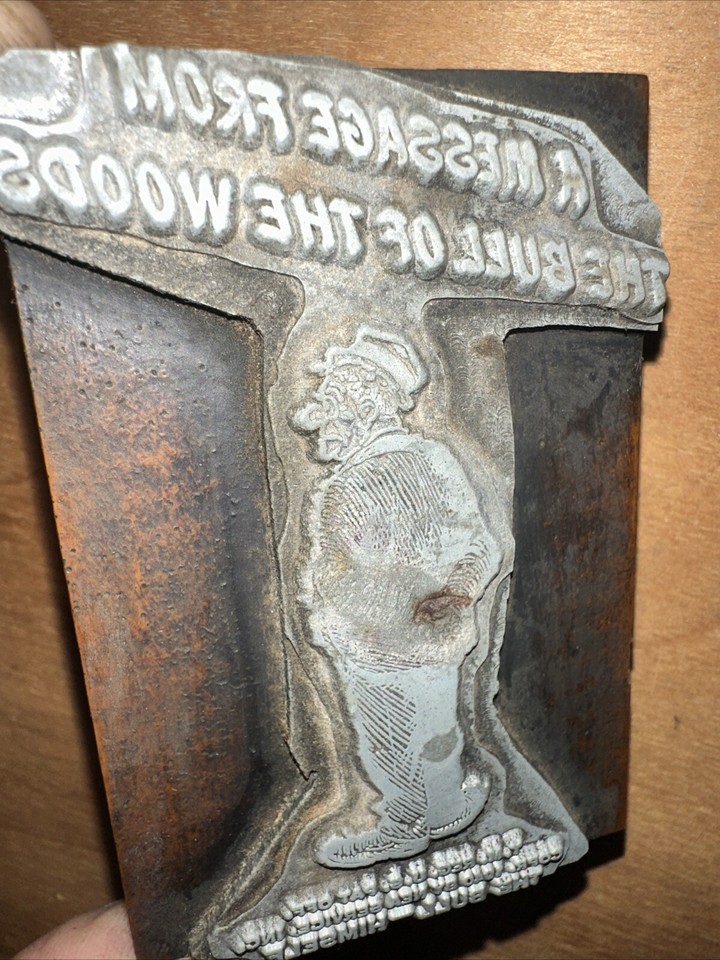 Print Block “ A Message From The Bull Of The Woods” 1940 NEA Service | eBay