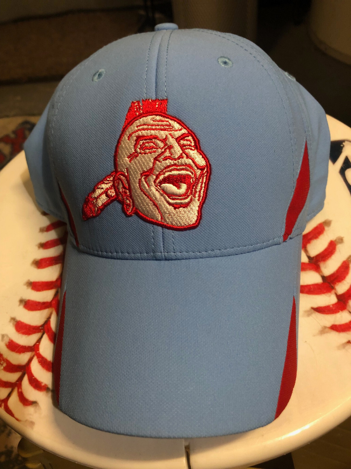 Atlanta Braves MLB Nike Screaming Chief Noc-A-Homa Banned Logo Flex Fit ...