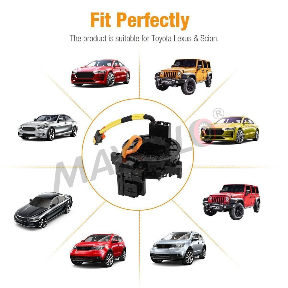 Spiral Cable Clock Spring for Toyota Highlander Tundra Camry 4Runner ...