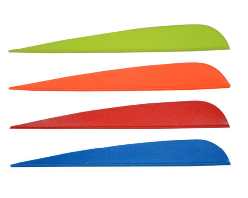 100pcs 2/2.5/3/4/5 inch Arrow TPU Vane Fletching Plastic Fletch Hunting ...