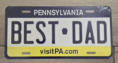 BEST DAD State Of PENNSYLVANIA Vanity License Plate | eBay