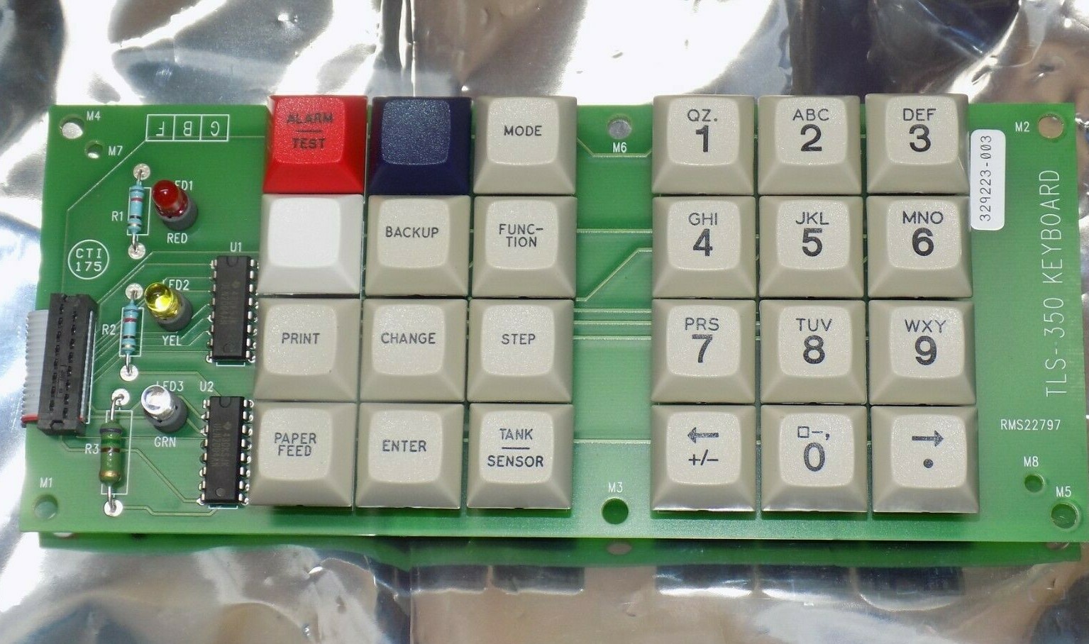 Veeder-Root TLS-350 or TLS-300 LED Keyboard 329223-003 TLS-350R TLS-350 ...