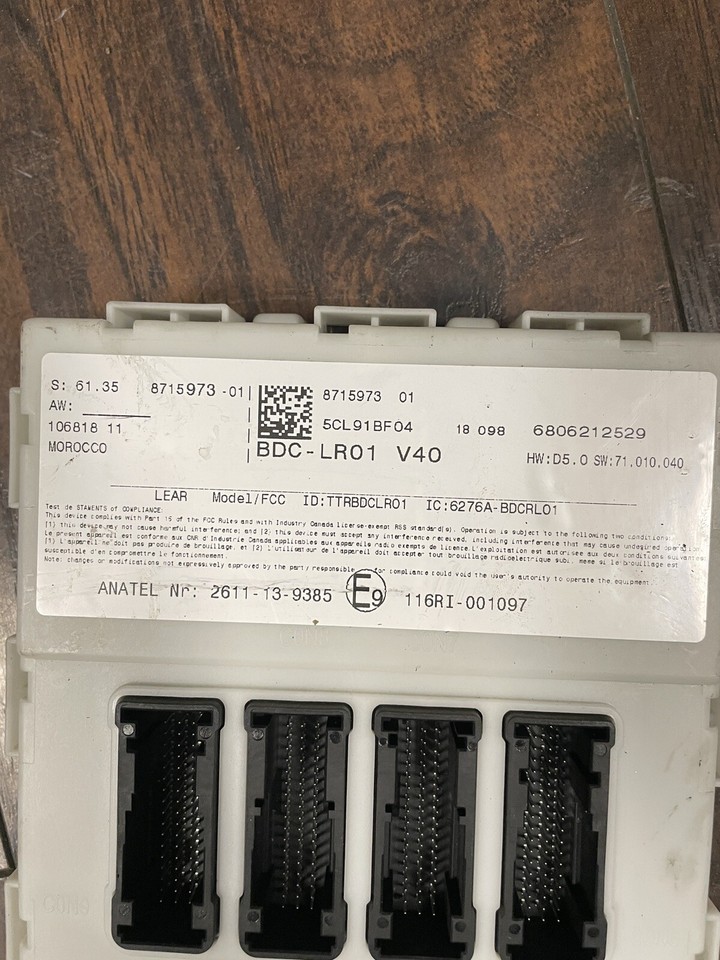 2019 Mini Cooper JCW Body Control Module BDC-LR01 V40 BCM | eBay