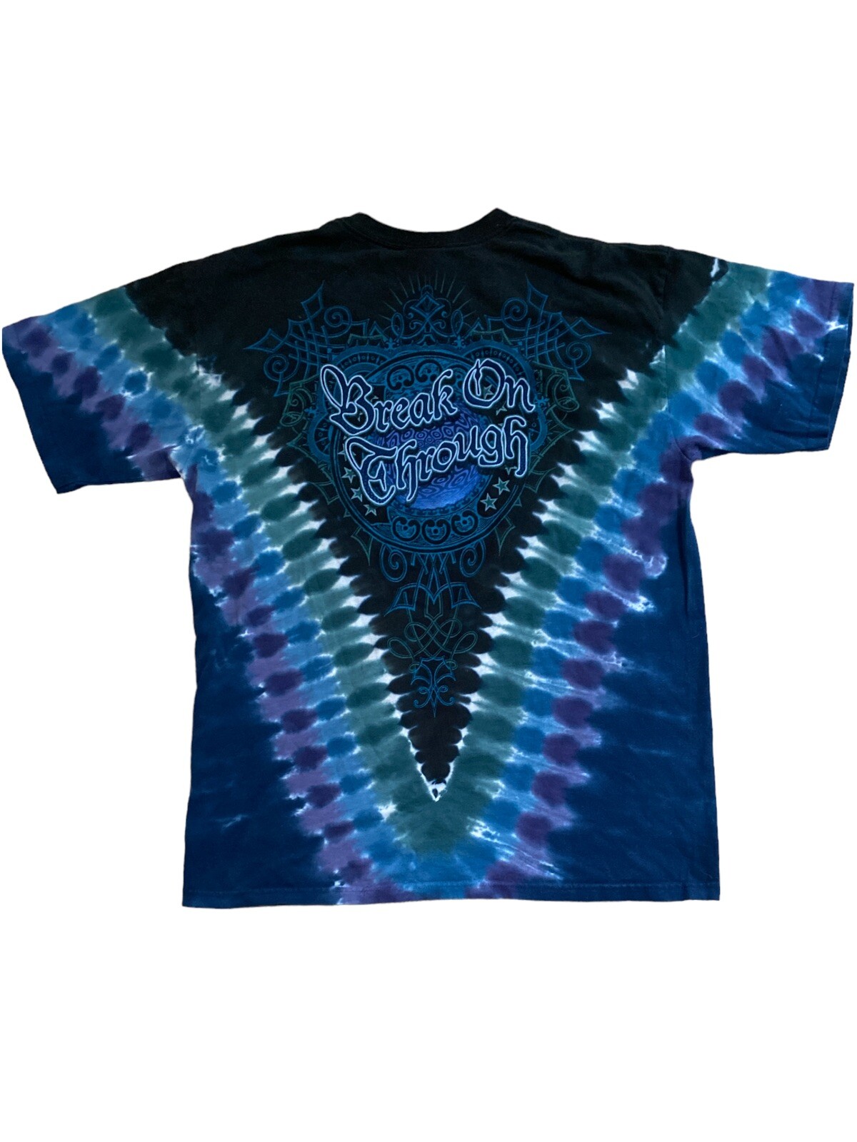Vintage The Doors Jim Morrison Liquid Blue Tie Dye T-… - Gem