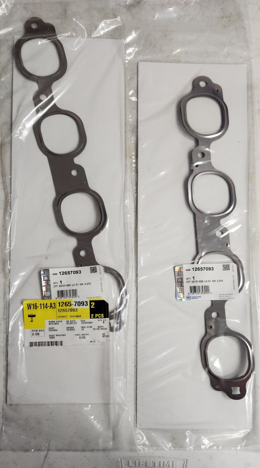 GM Exhaust Gasket - 1265-7093 x2 | eBay.de