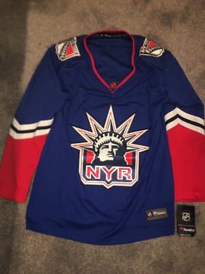 Fanatics New York Rangers Reverse Retro Statue Liberty Jersey Women’s ...