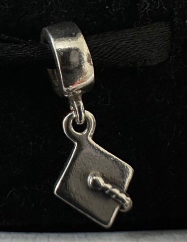 Authentic Pandora #791892 Graduation Cap Bead - Preow… - Gem