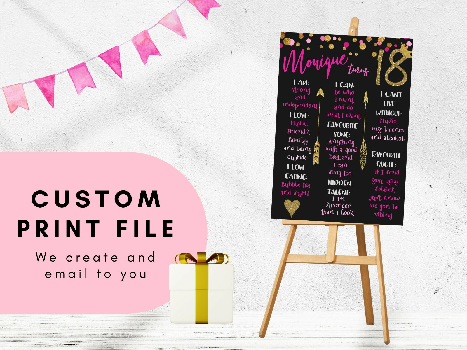 Birthday Poster Board