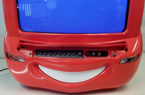 Disney Pixar Cars Lightning Mcqueen 13" CRT TV DVD Combo Television for ...