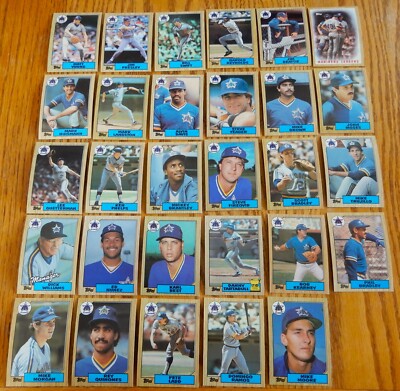 1987 Topps ⚓ Seattle Mariners ⚓ Complete Team Set 29 mint cards | eBay