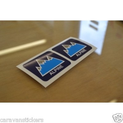 CI Caravans Sprite - (FLAT VINYL) - Alpine Scene Sticker Decal Graphic ...