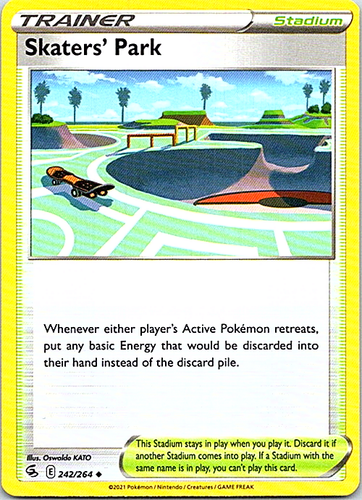 Skaters' Park 242/264 Pokemon Fusion Strike Regular Light Play | eBay