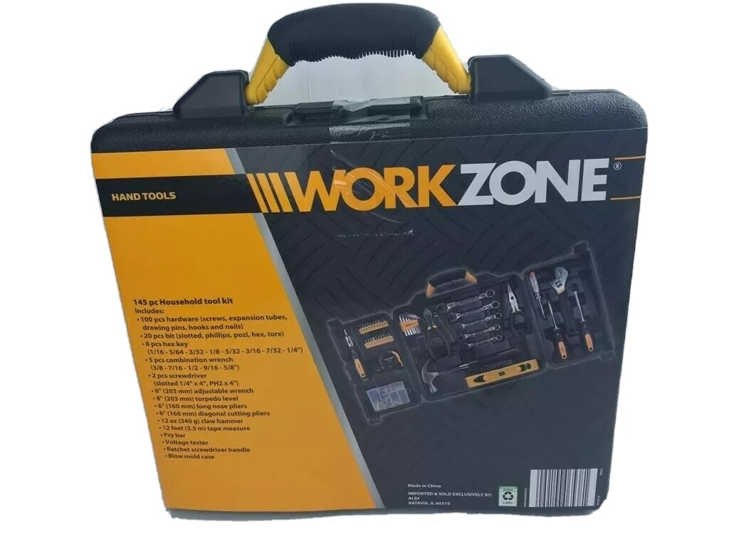 New Workzone 145pc Househols Tool Kit | eBay