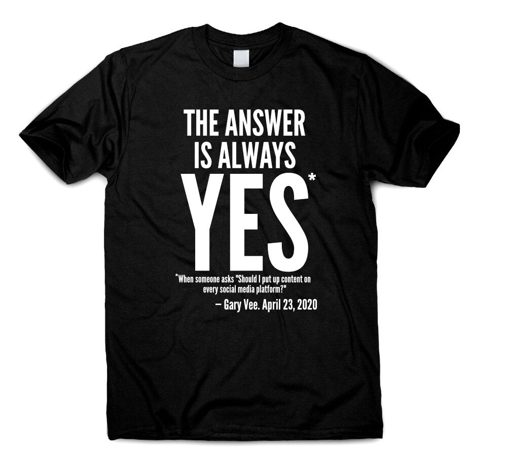 The Answer Is Always YES Motivation Inspiration Quote T Shirt Tea With ...