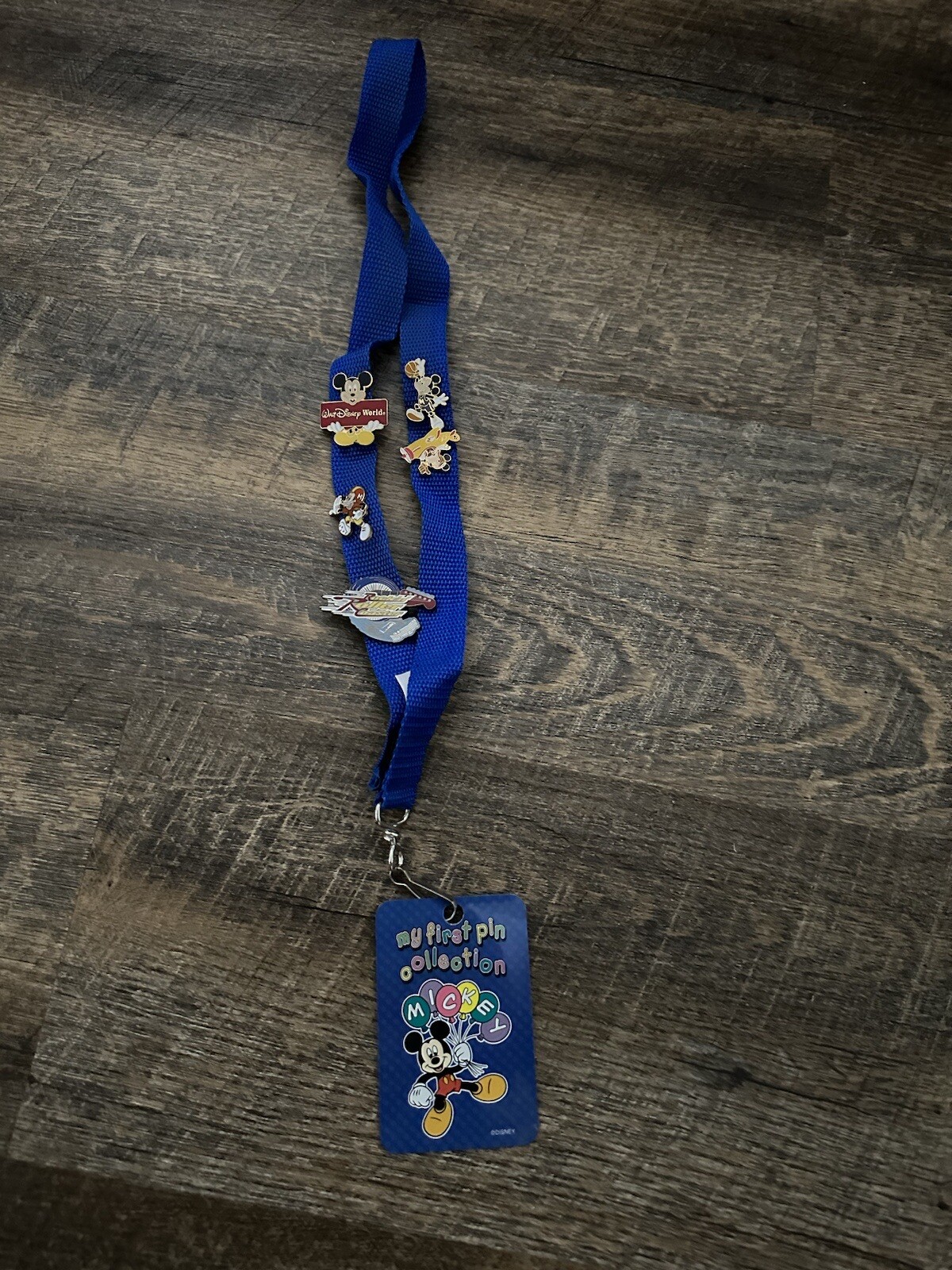 Vintage Disney Pin Lanyard With 5 Trading Pins | eBay