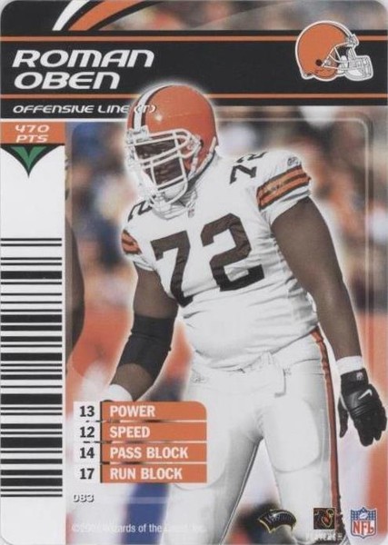 2002-03 NFL Showdown - #083 Roman Oben (RC) for sale online | eBay
