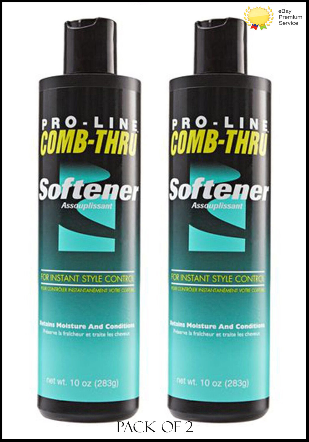 2 x Pro Line Comb Thru Softener Hair Styling Softner 10oz (283g) | eBay