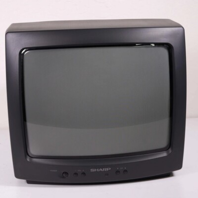 Sharp 13G-M60 13" CRT Television Color RETRO TV With Remote 240p Coax ...