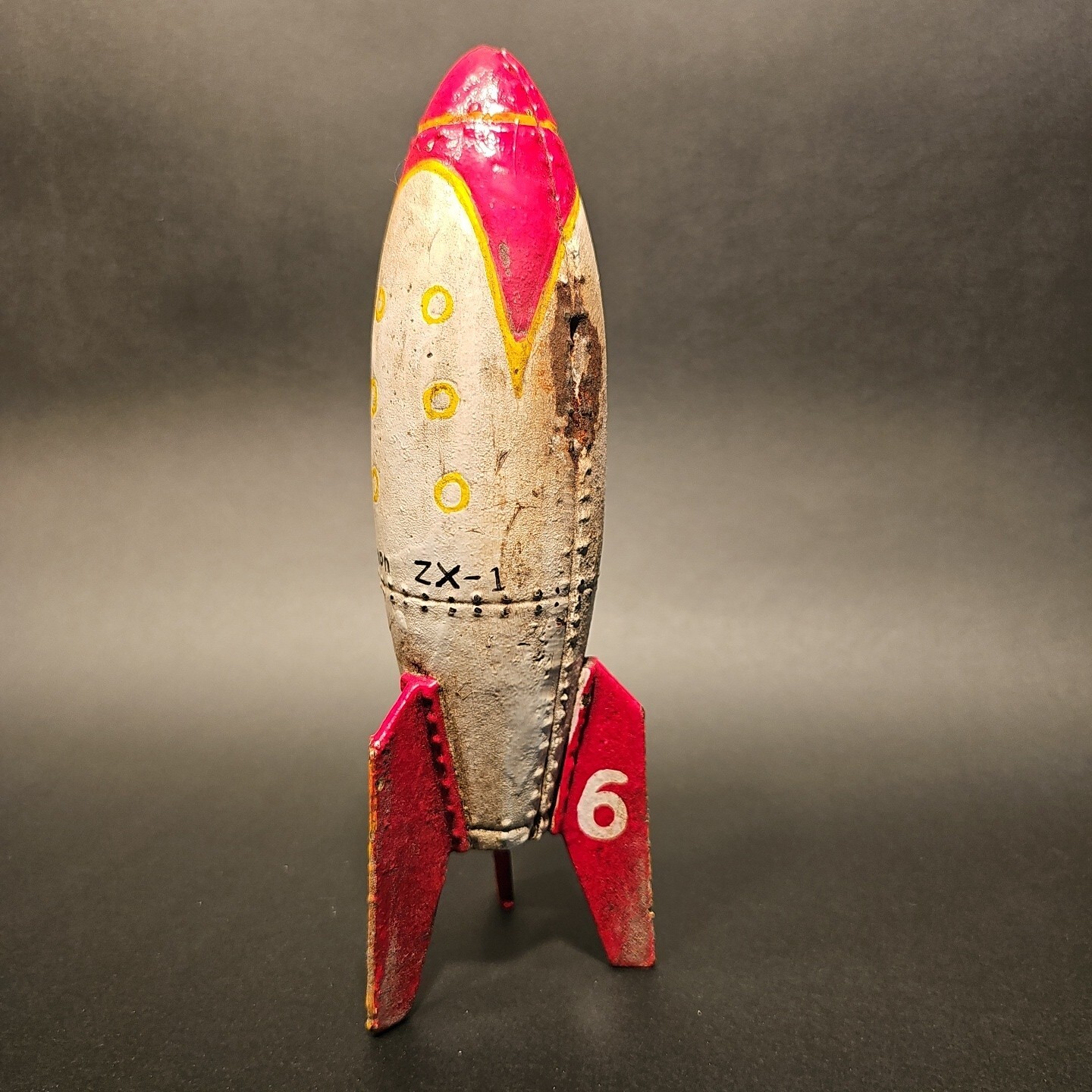 Antique Vintage Style Cast Iron Rocket Coin Bank | eBay