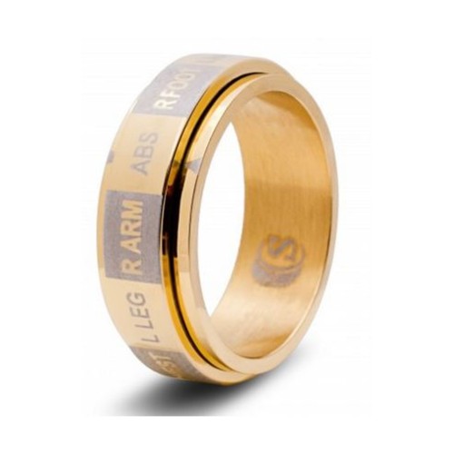 CritSuccess Hit Location Ring Dice Ring - Gold, Size 12 (Hit Location ...