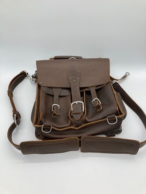 Saddleback Leather Co. Brown Leather Satchel Messenger Bag With ...