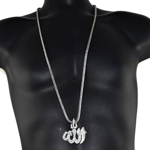 Allah Muslim Islam God Symbol Pendant Arab Islamic Silver Tone Mens ...