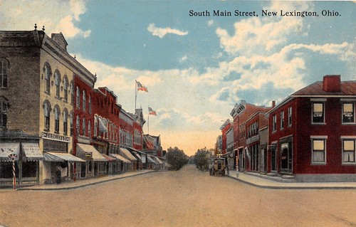 J48/ New Lexington Ohio Postcard c1910 South Main Street Stores 156 | eBay