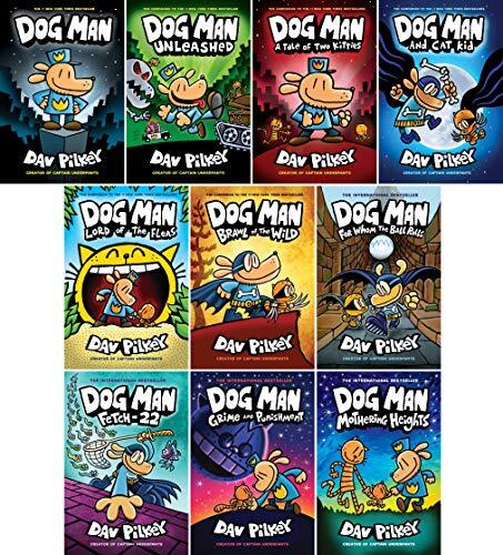 Dog Man Books Series Set 1-10 by Dav Pilkey | eBay