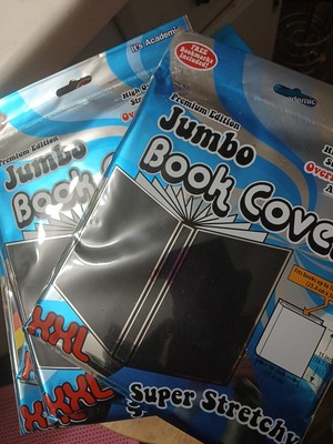 Jumbo Stretchable Book Cover Black XXL Fits Books up to 10 X 15 | eBay