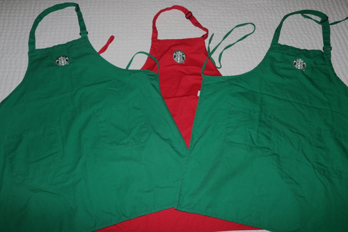 USED Lot of 3 (2-Green & 1-Red) Starbucks Coffee Official Barista ...