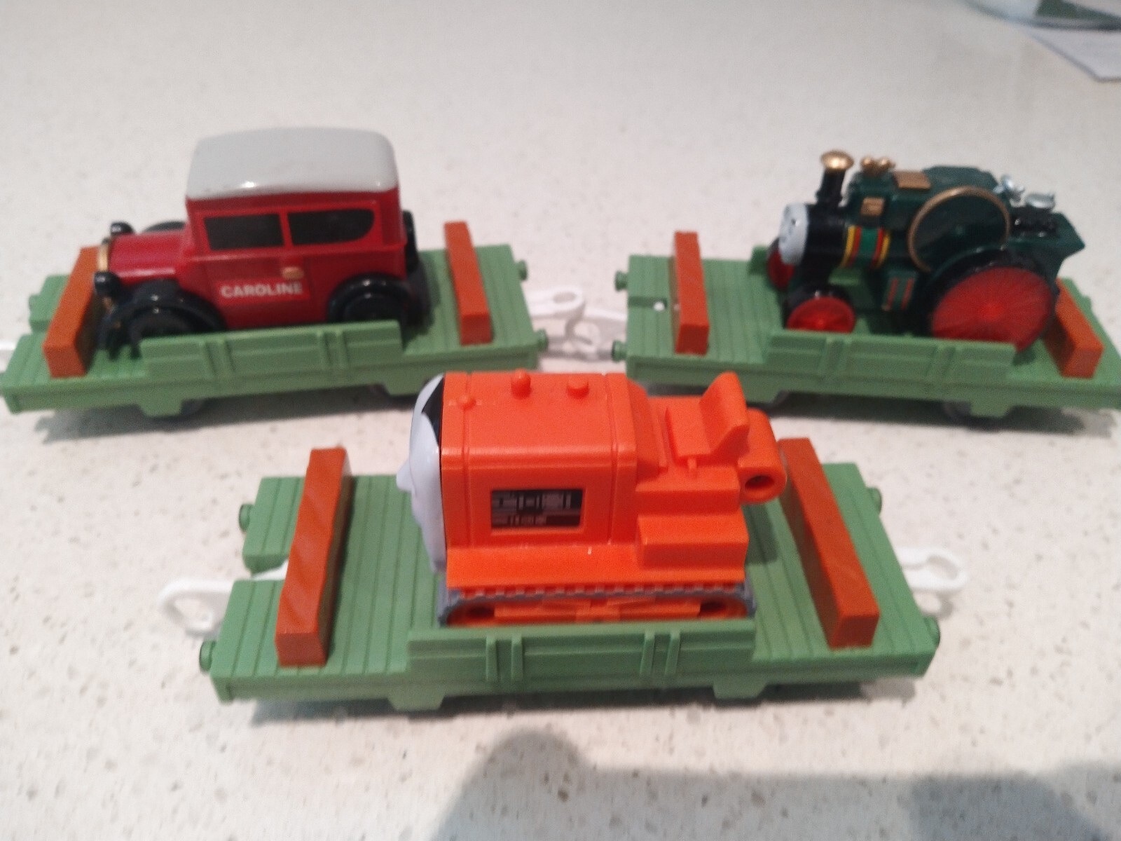 Caroline Trevor Terence - Thomas and Friends Trackmaster (Tomy) Flatbed ...