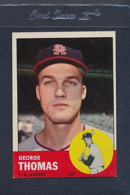 1963 Topps #098 George Thomas Angels EX/MT *2404 | eBay