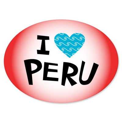 I LOVE PERU car bumper sticker decal 5" x 4" | eBay