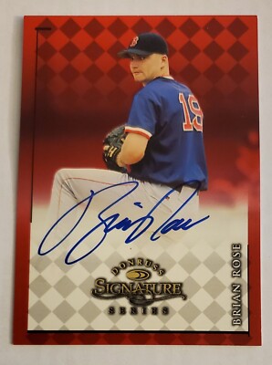 1998 Donruss Signature Series BRIAN ROSE Autograph Boston Red Sox | eBay